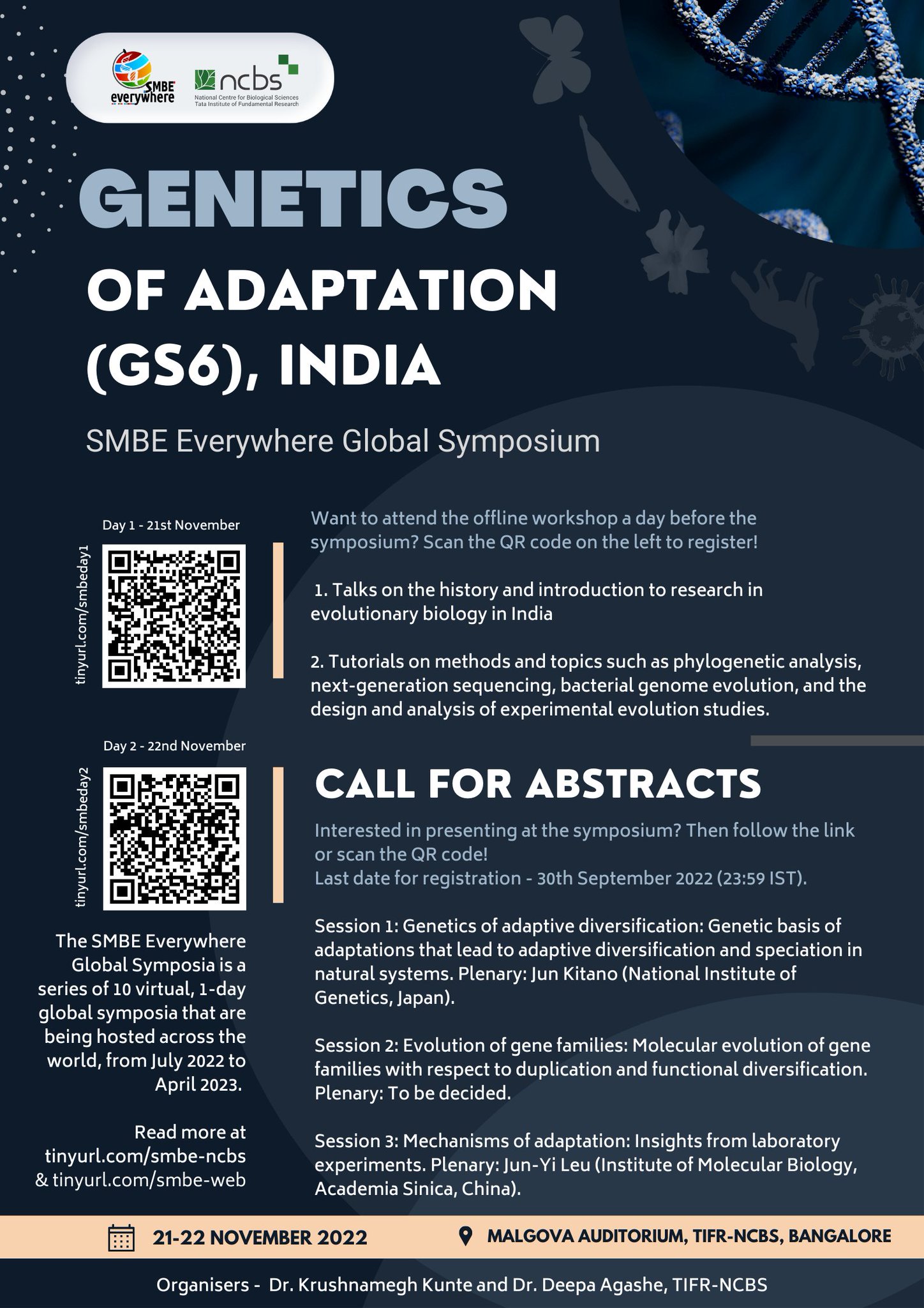 SMBE Global Symposium (GS6) on the Genetics of Adaptation – AdaptationLab